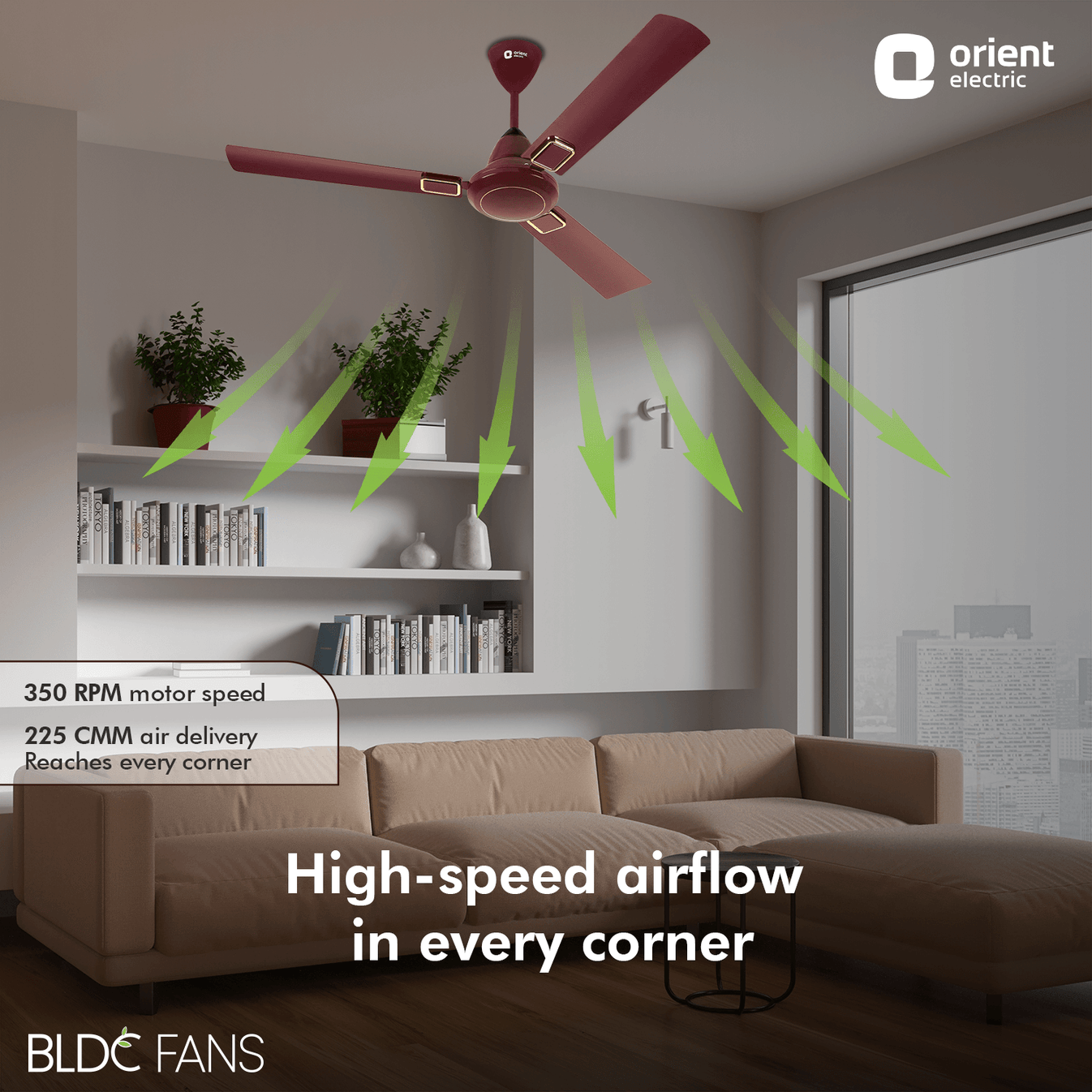 Buy 1200mm I-Falcon Deco BLDC Ceiling Fan With Remote Online in India ...