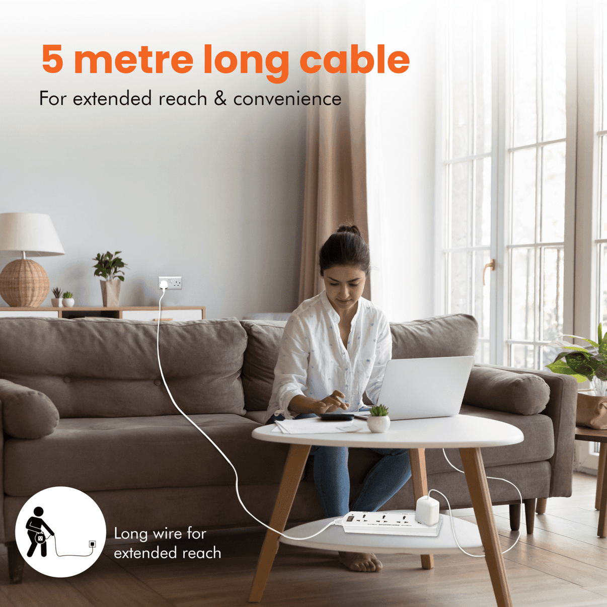 Buy 4 Socket Extension Board with 5 Metre Wire Online in India | Orient ...