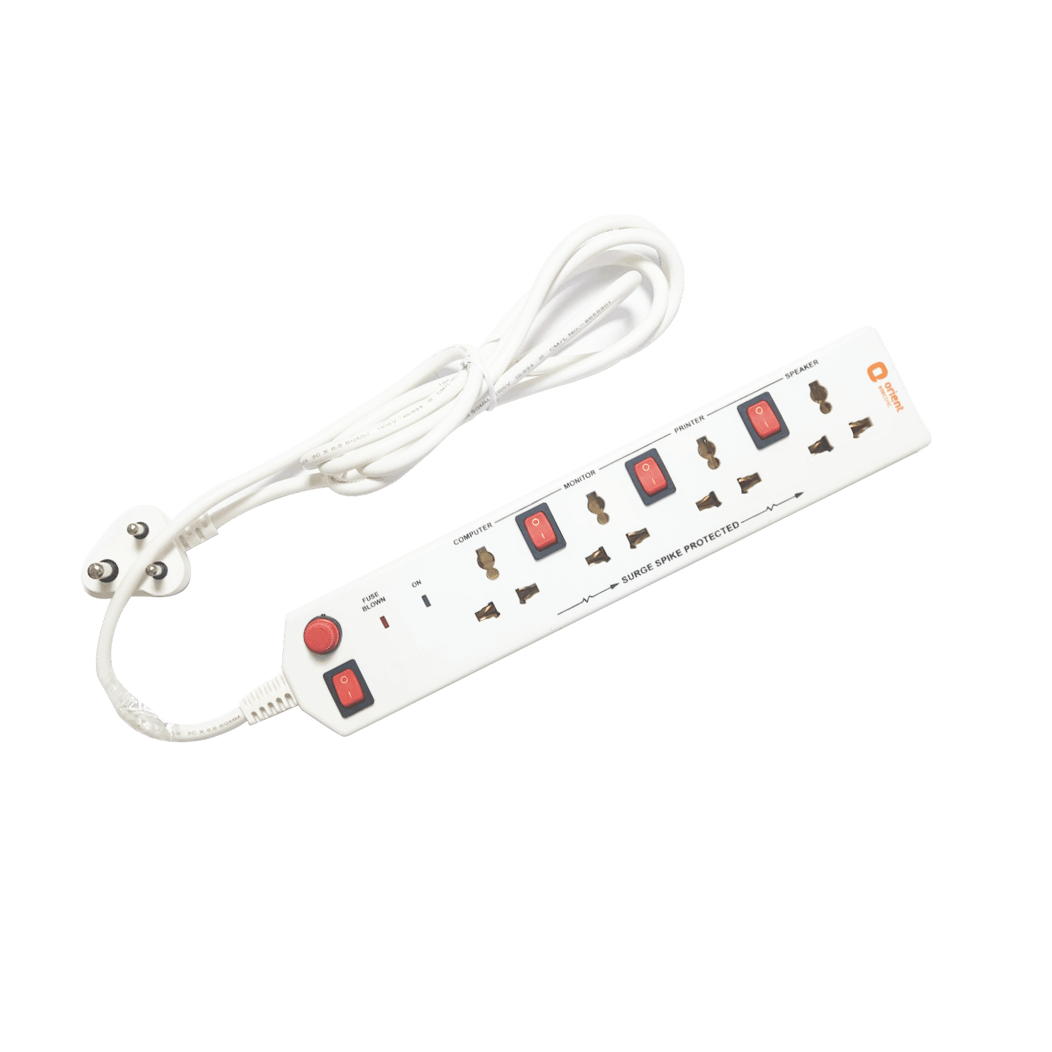 Buy 4x4 Socket Extension Board with 2 Metre Wire (White) Online in ...