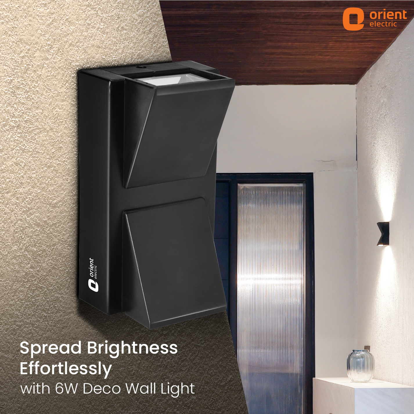 Buy K Type 2 Way Deco LED Wall Light Online in India | Orient Electric