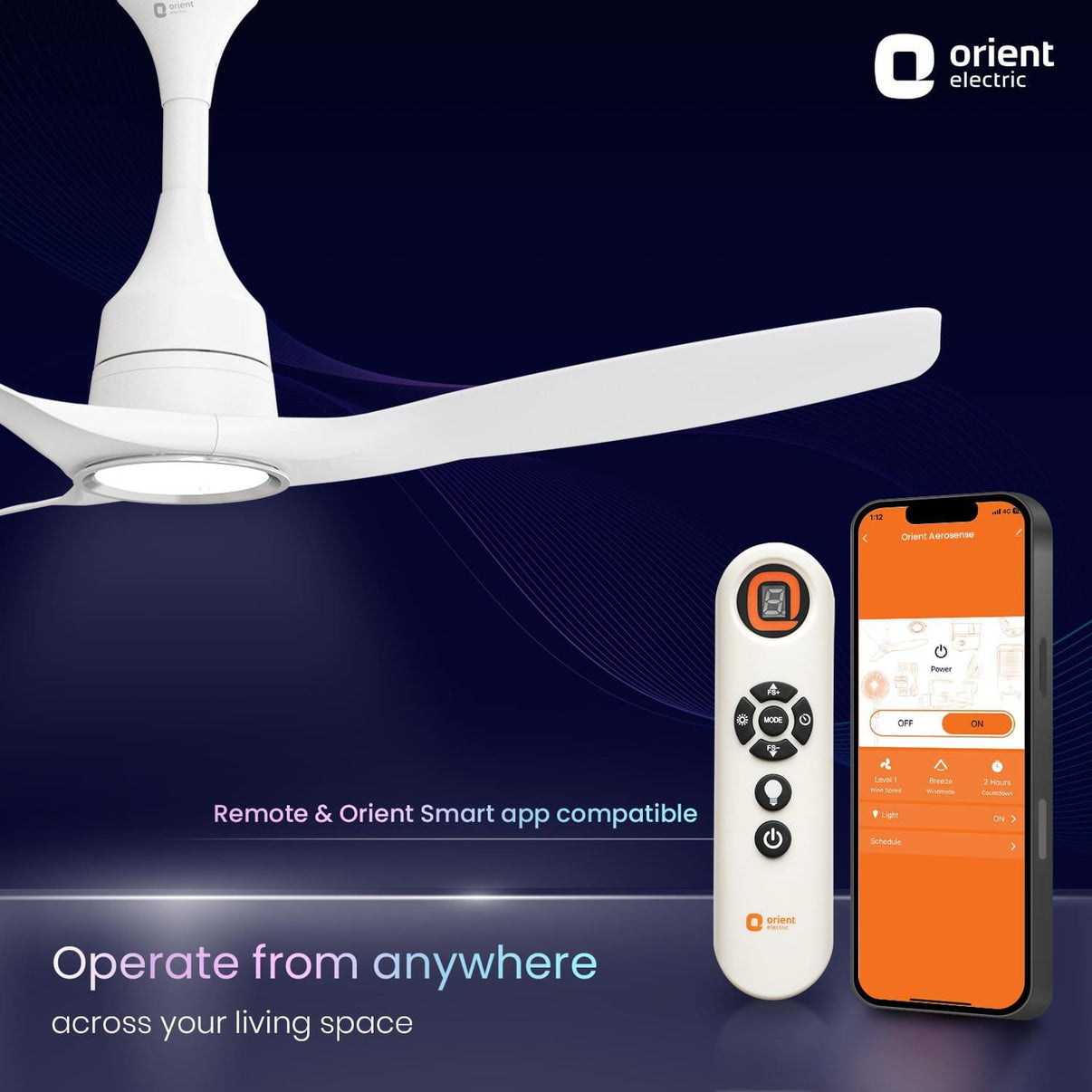 Buy Aerosense IoT Underlight BLDC PRO - Smart Modern Ceiling Fan Online ...