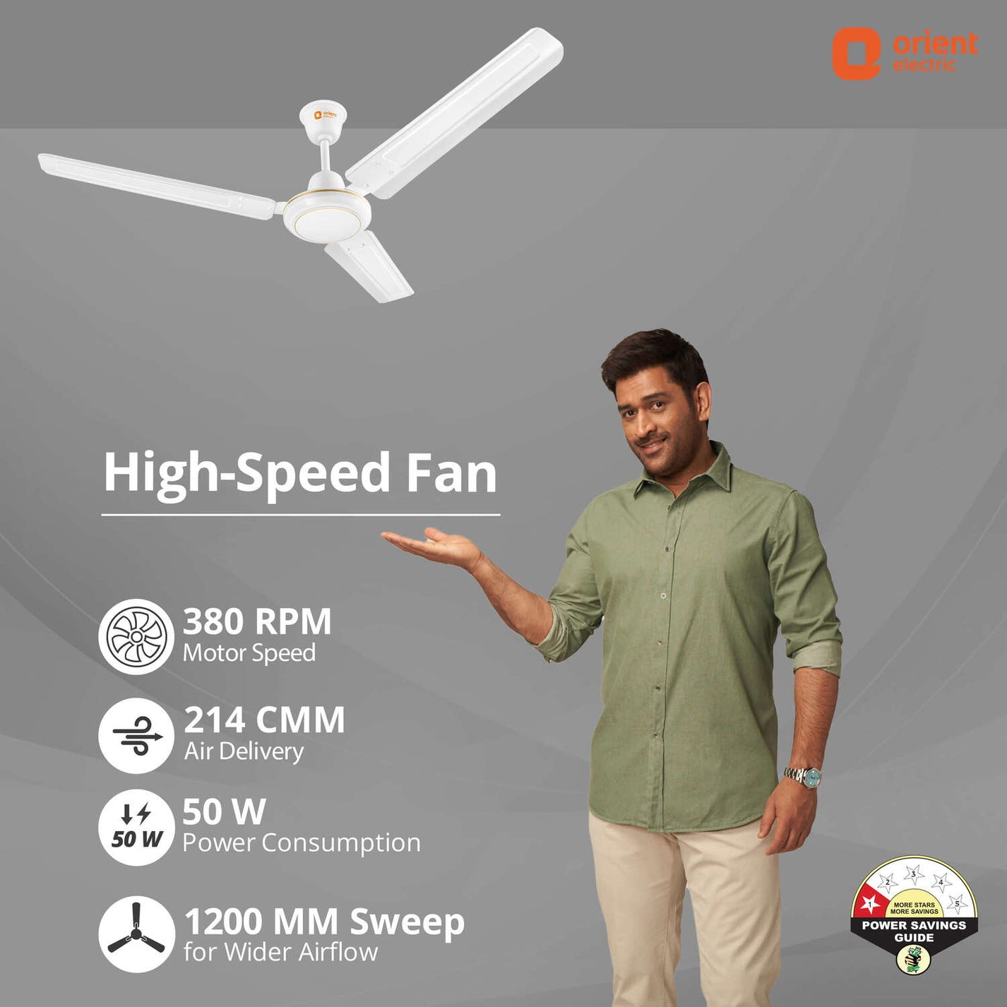 Buy Rapid Air High Speed Ceiling Fan Online in India | Orient Electric