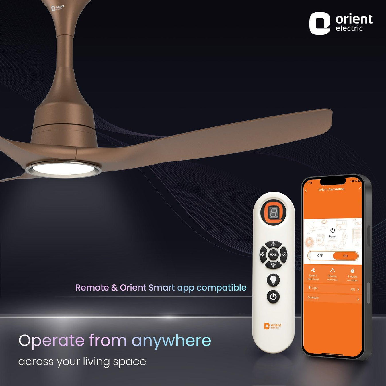 Buy Aerosense IoT Underlight BLDC PRO - Smart Modern Ceiling Fan Online ...