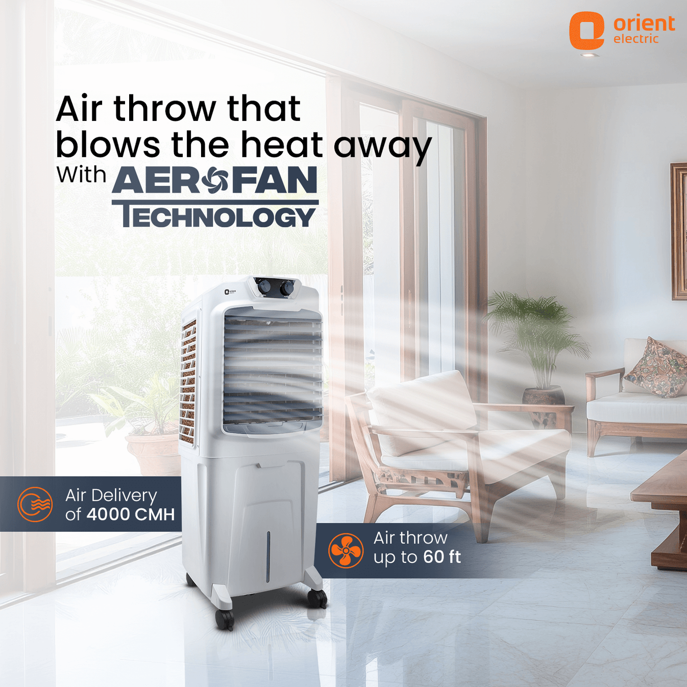 Buy Optimo Desert Air Cooler for Home Online in India | Orient Electric