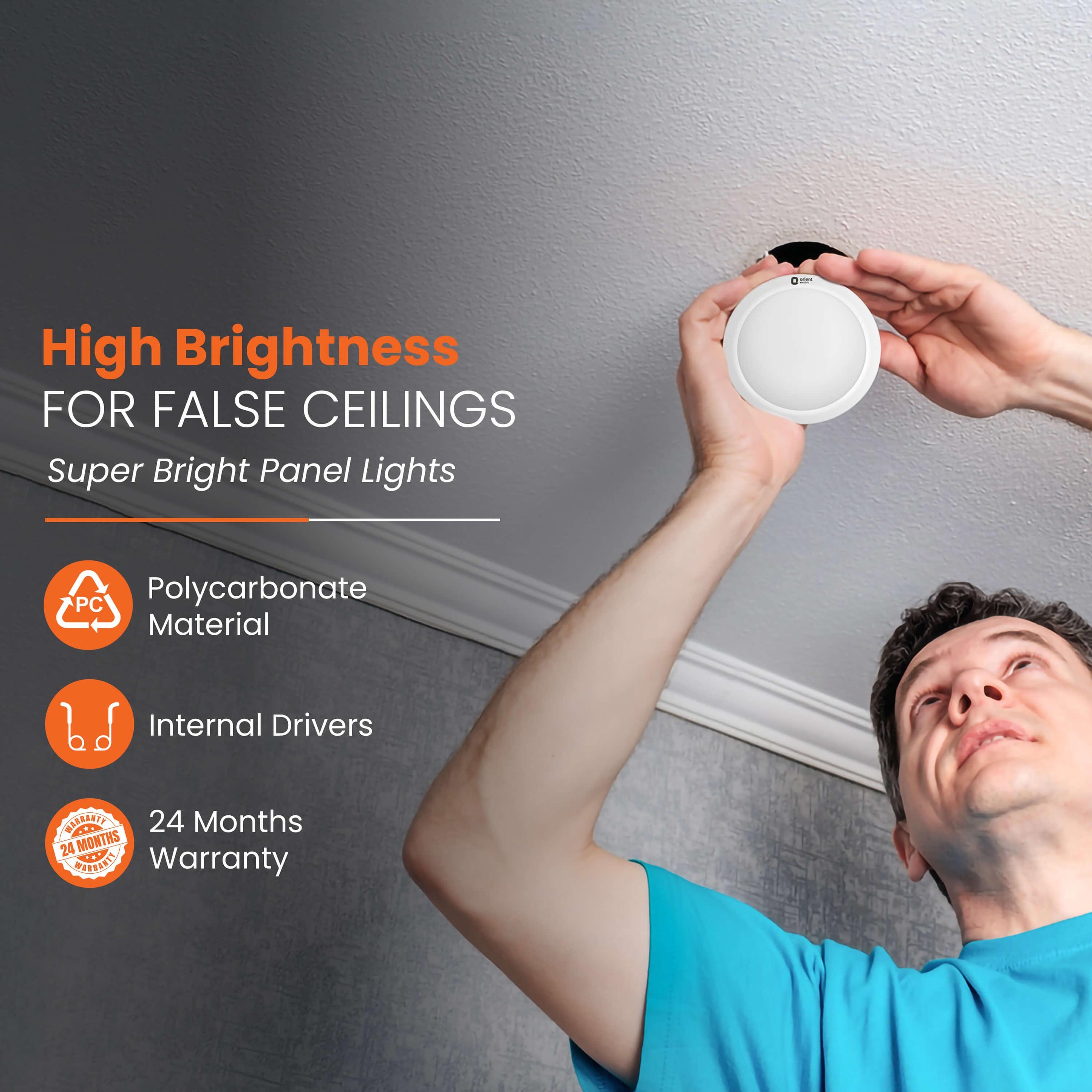 Buy Backlite Trim Recess Panel LED Ceiling Light (Round) Online in ...