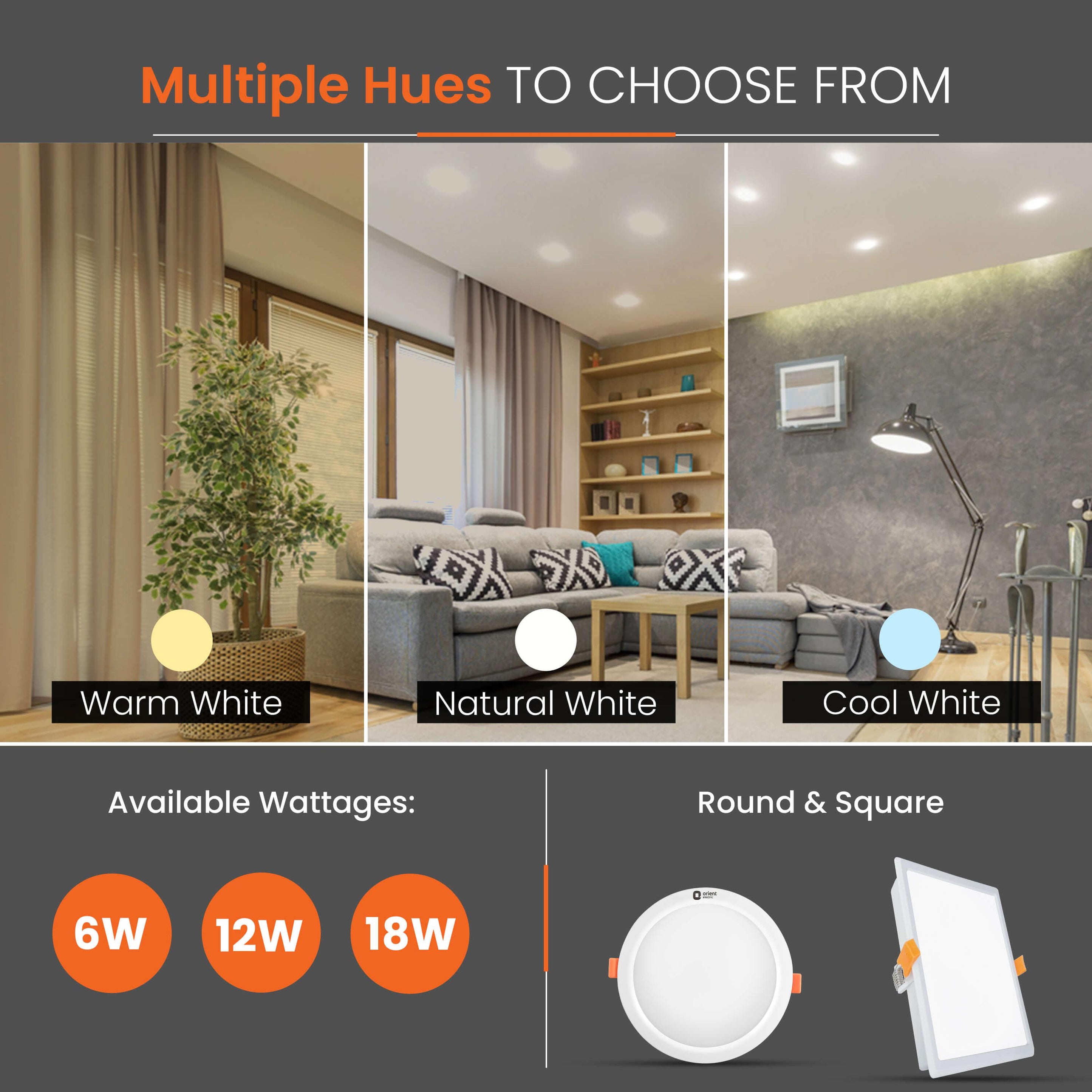 Buy Backlite Trim Recess Panel LED Ceiling Light (Round) Online in ...