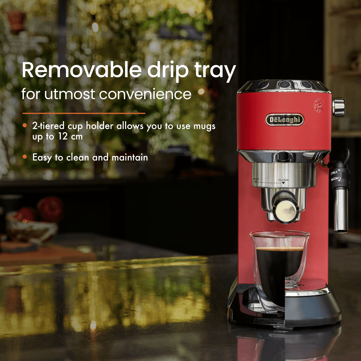 Buy DeLonghi EC685.R 1350 Watt Espresso Coffee Machine, Red Online in ...