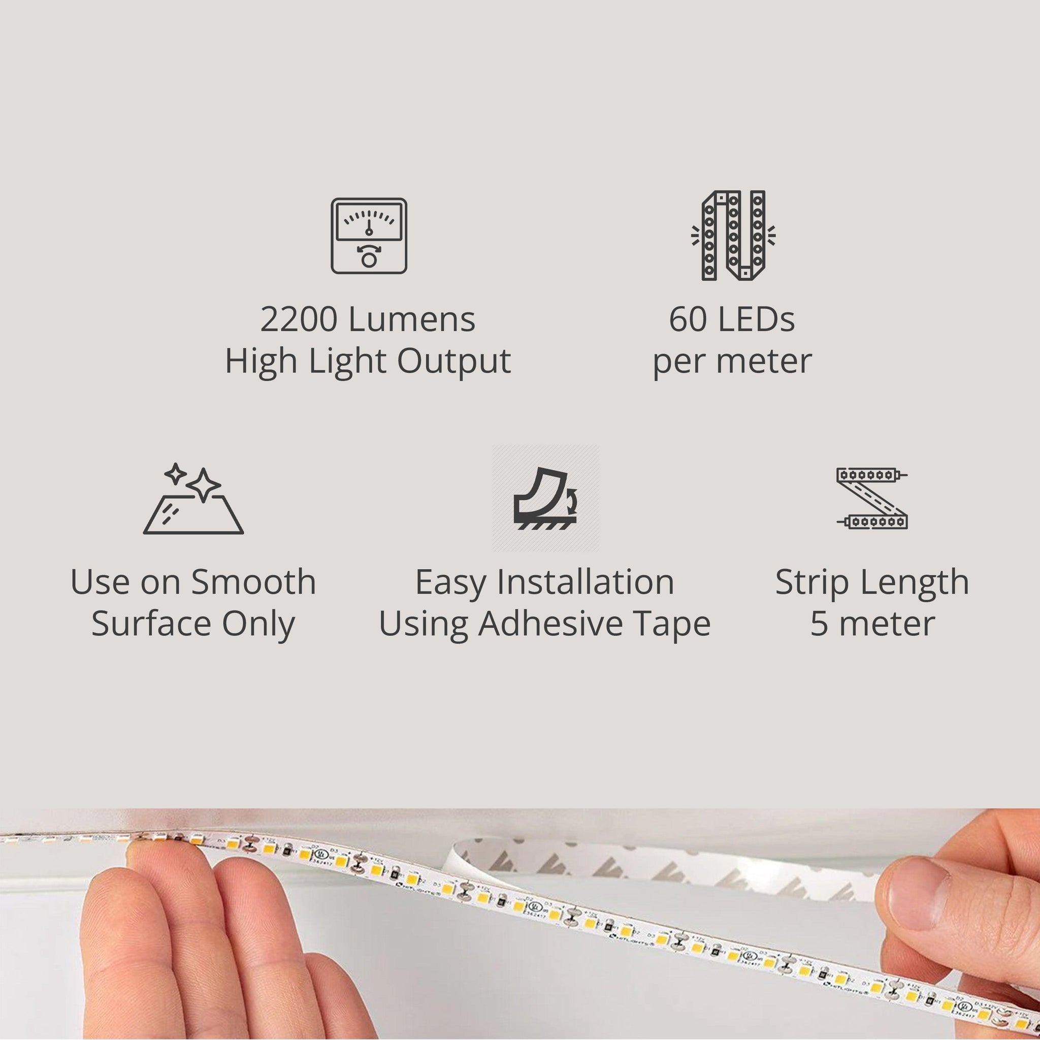 Buy Eternal Shine LED Strip Light 60 LEDs Online in India | Orient Electric