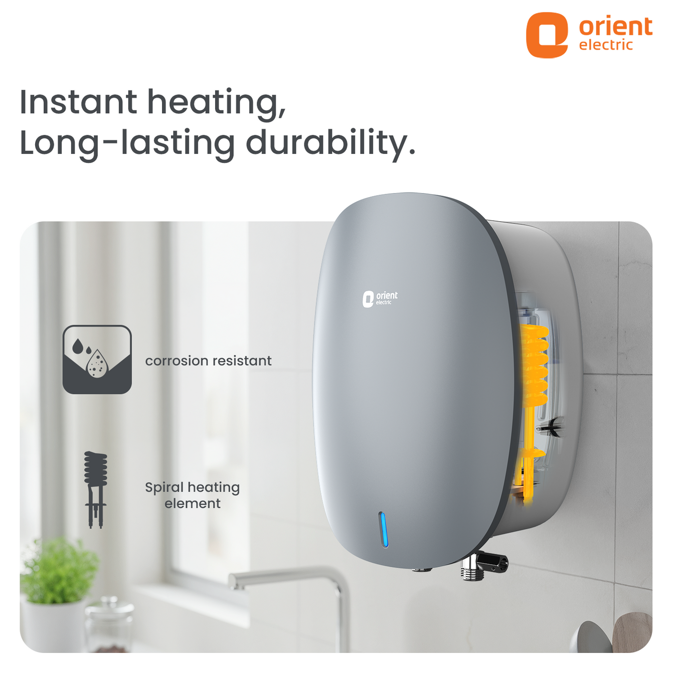 Buy Instaflo Neo 3L Instant Water Heater (Geyser) | Suitable for low ...