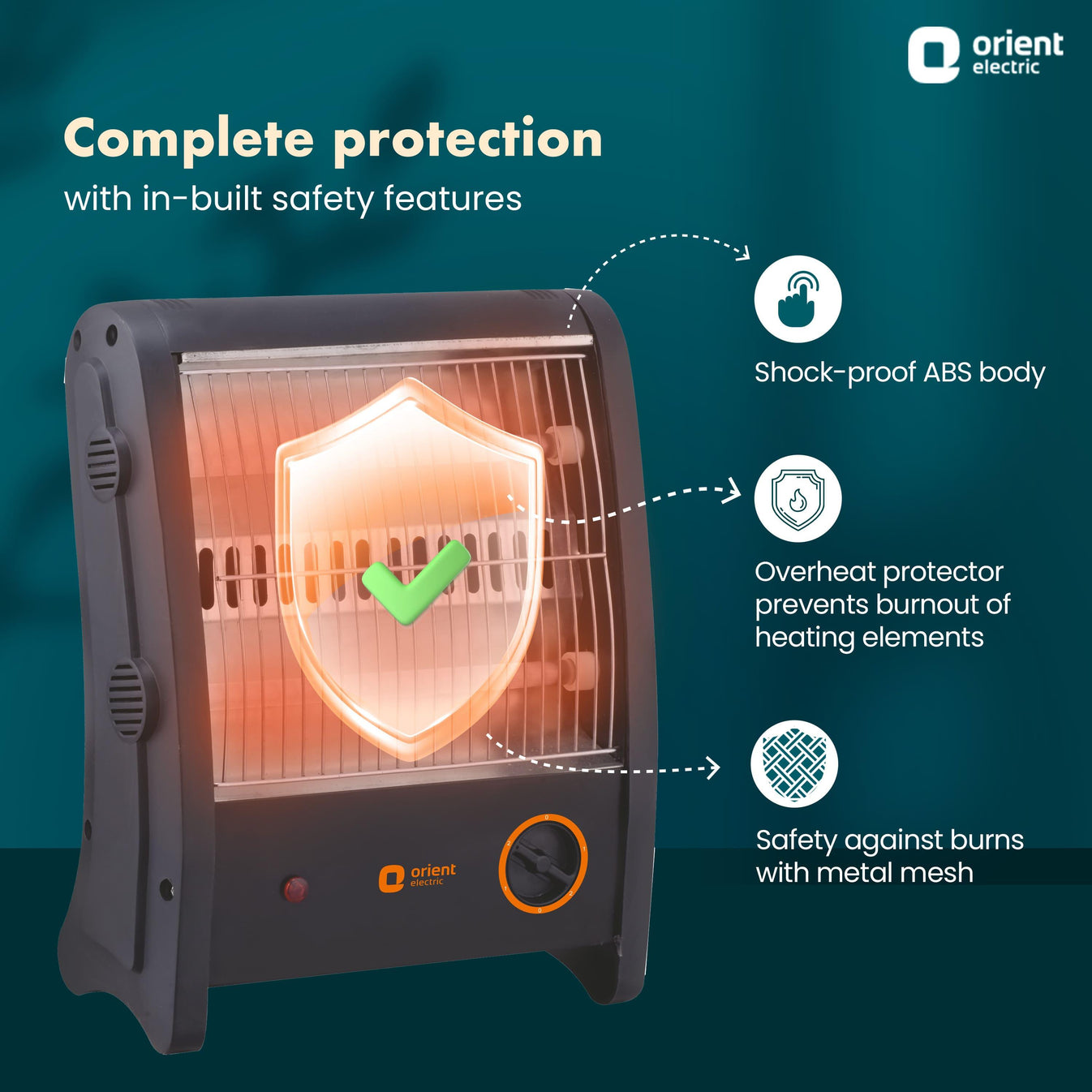 Buy Instahot 800W Portable Room Heater Online in India | Orient Electric