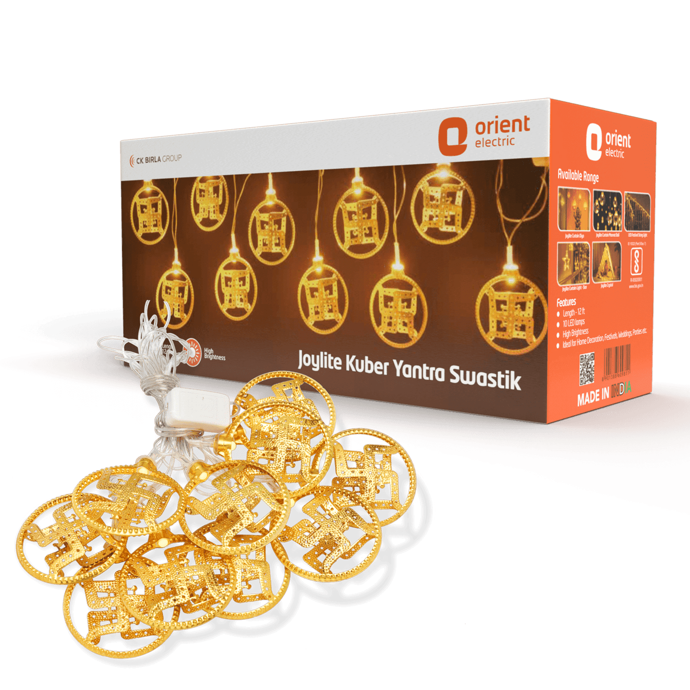 Buy Joylite Kuber Yantra Swastik Curtain Light Online in India | Orient ...