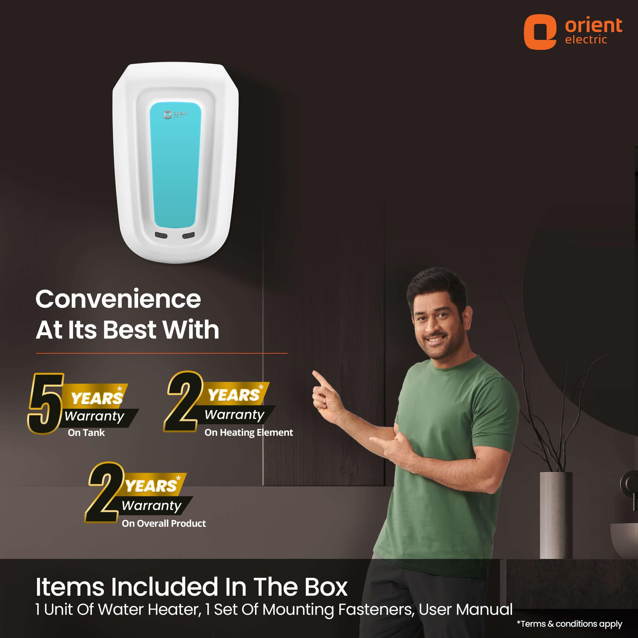 Buy Rapidus 5.5L Instant Water Heater (Geyser) White Online in India | Orient Electric