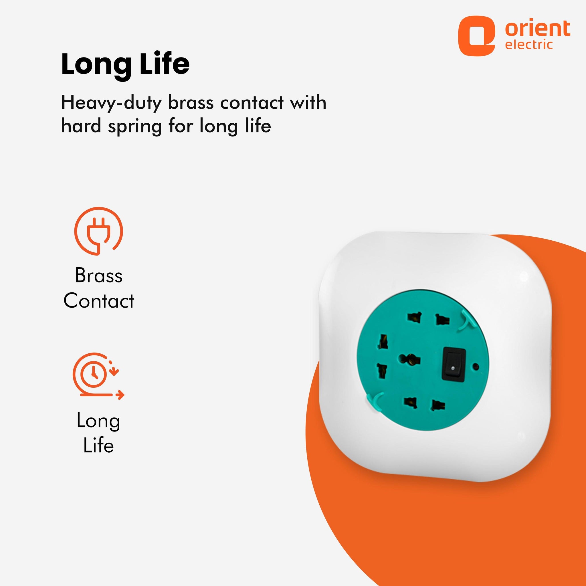 Buy Reel 2 Pin Power Cord Extension Board Online in India | Orient Electric