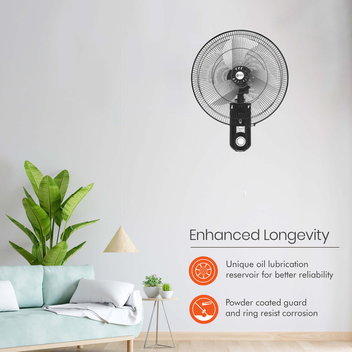 Buy Tornado Wall-II 450mm Wall Fan Online in India | Orient Electric