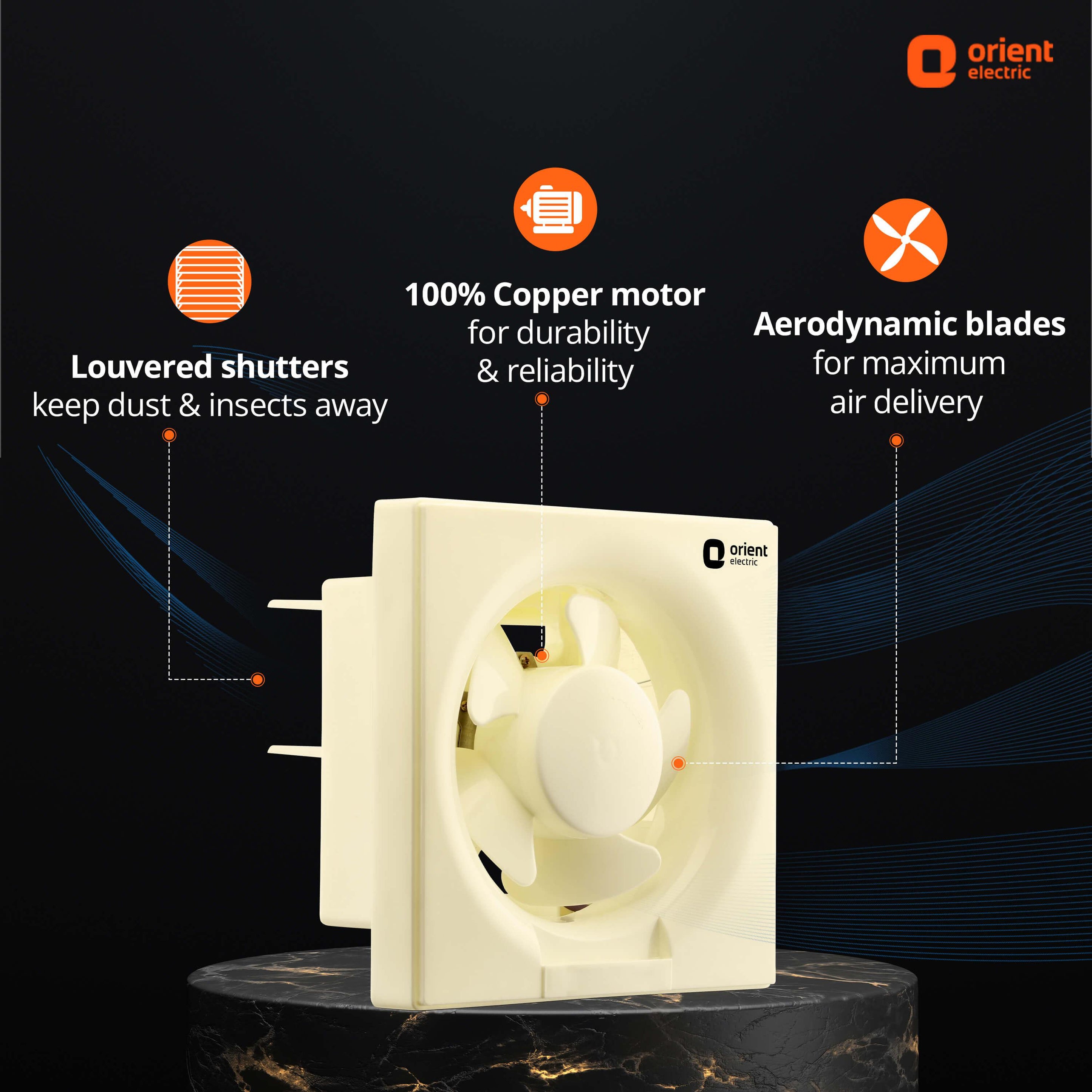 Buy Ventilator DX 150mm (5.90 inch) Small Exhaust Fan for Bathroom ...